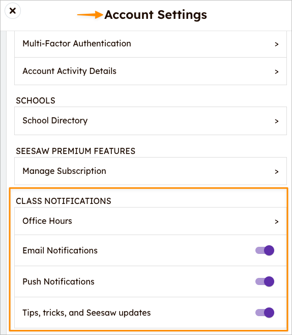Administrator and teacher notifications and how to manage them – Seesaw Help Center