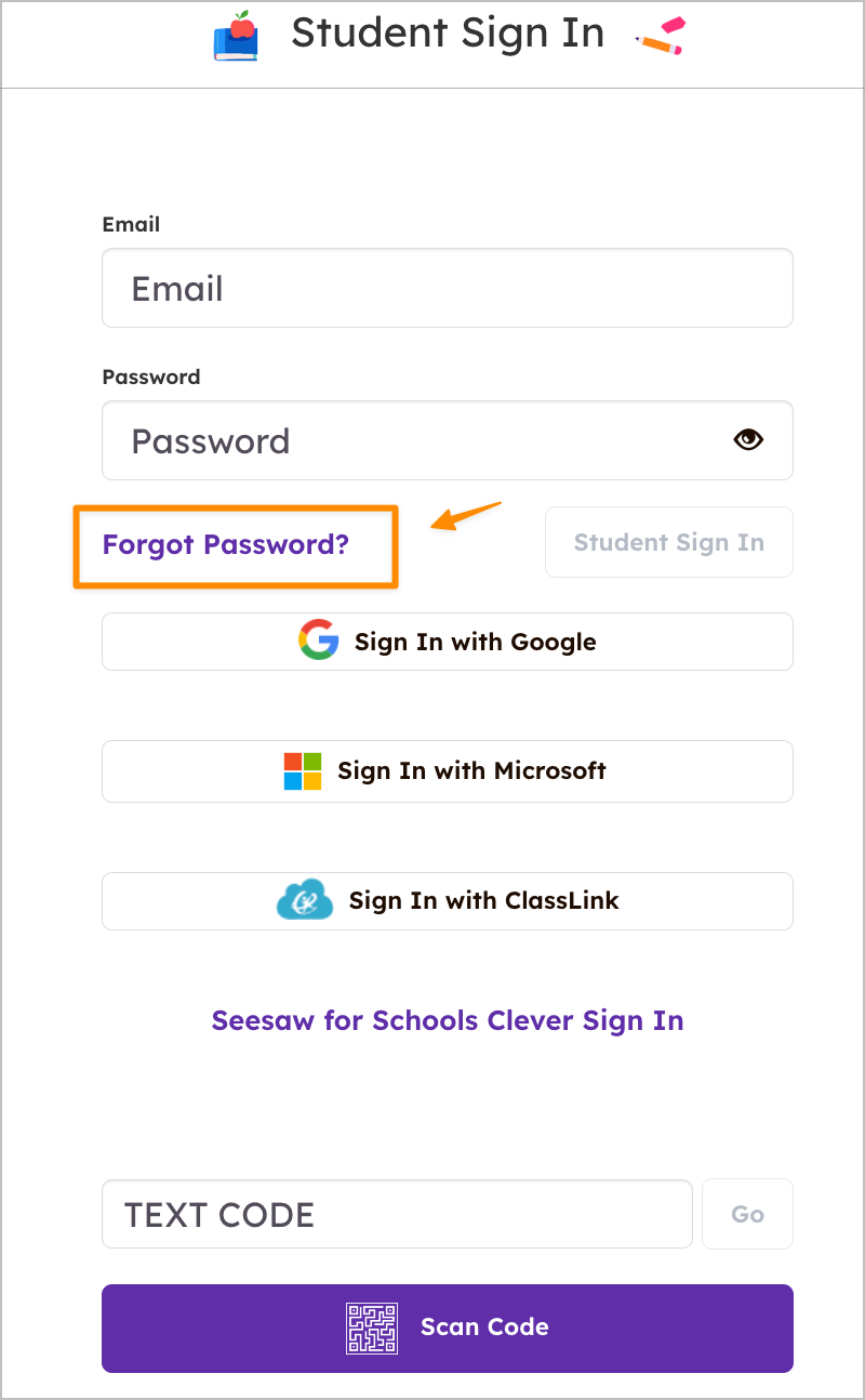 How to reset student passwords – Seesaw Help Center