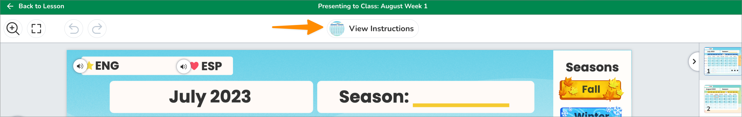 Cómo usar accesos directos de iconos de Seesaw en las instrucciones de ...