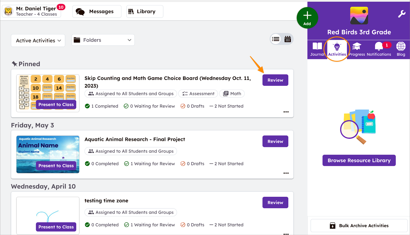 How to approve posts individually and in bulk – Seesaw Help Center