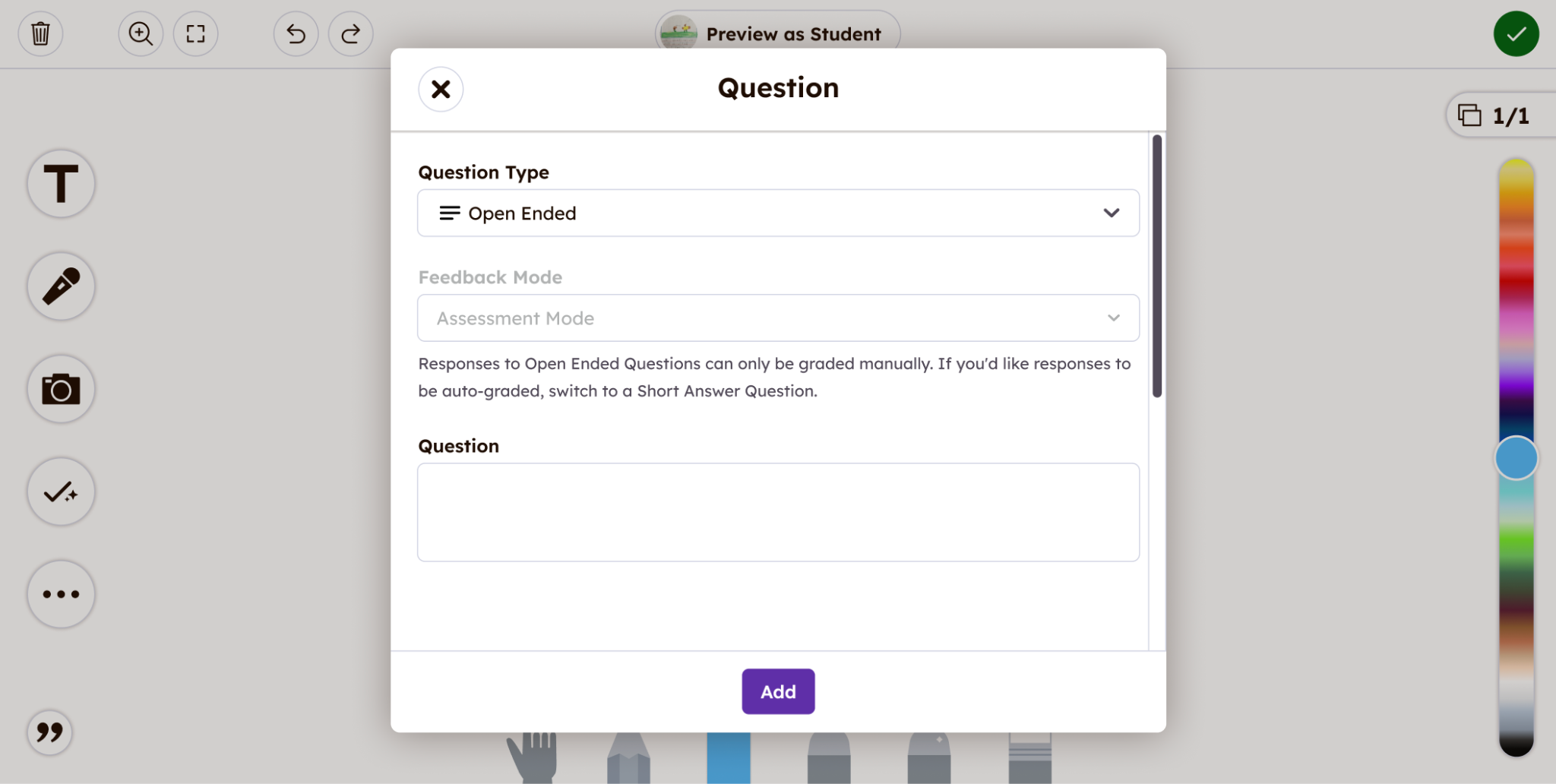 Using Free Response assessment – Seesaw Help Center