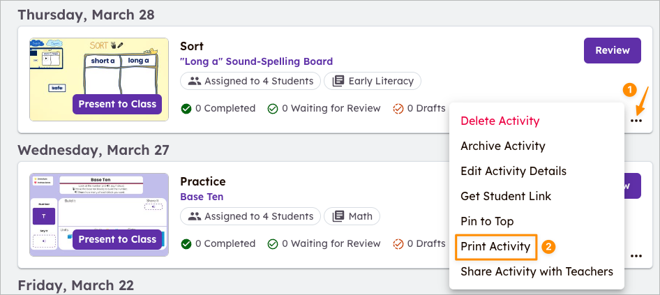How do teachers download and print student work from Seesaw – Seesaw ...