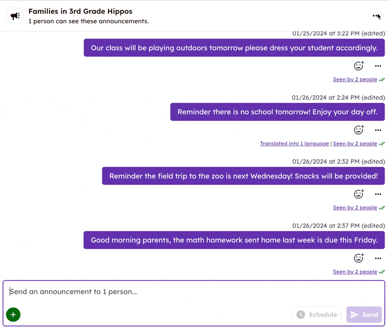 Hiding and Archiving Message Threads – Seesaw Help Center
