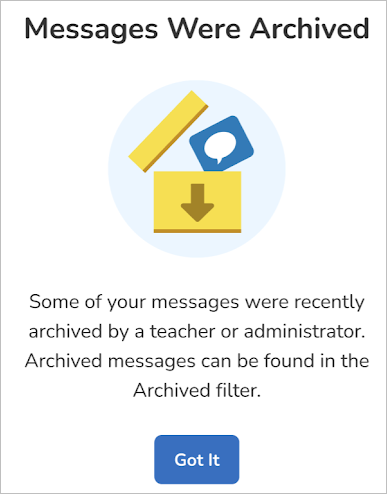Hiding and Archiving Message Threads – Seesaw Help Center
