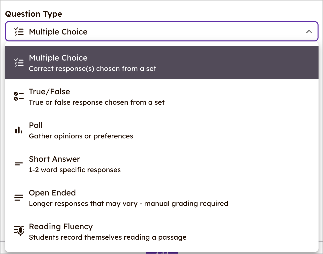Creating and adding Formative Assessment questions – Seesaw Help Center