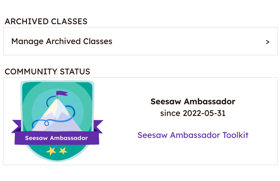 Connect in a Seesaw Learning Community Seesaw Help Center