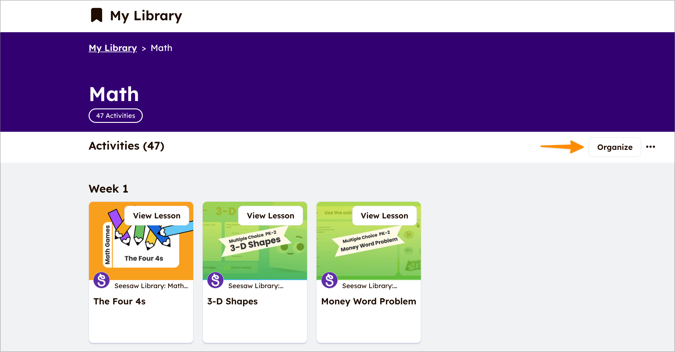 Organizing My Library with Collections and Sections – Seesaw Help Center