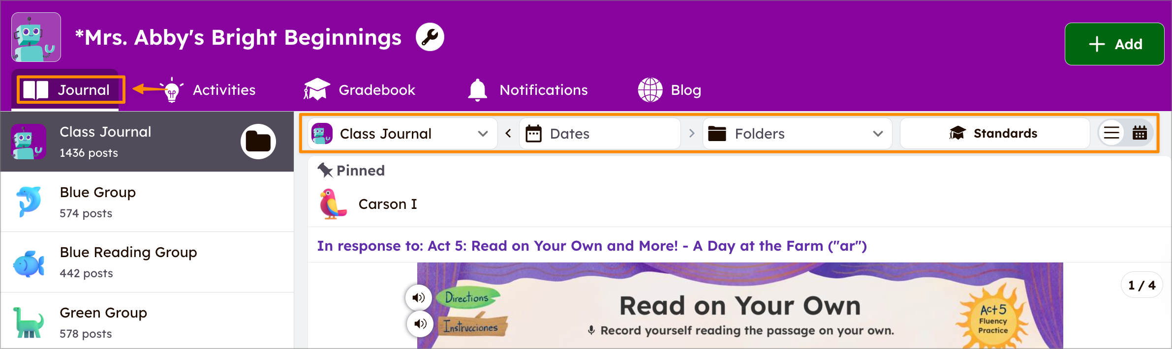 Het Leerjournal: Hoe je journals kunt filteren in de Seesaw-app ...