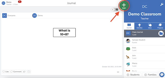 How students and teachers add posts to Seesaw – Seesaw Help Center